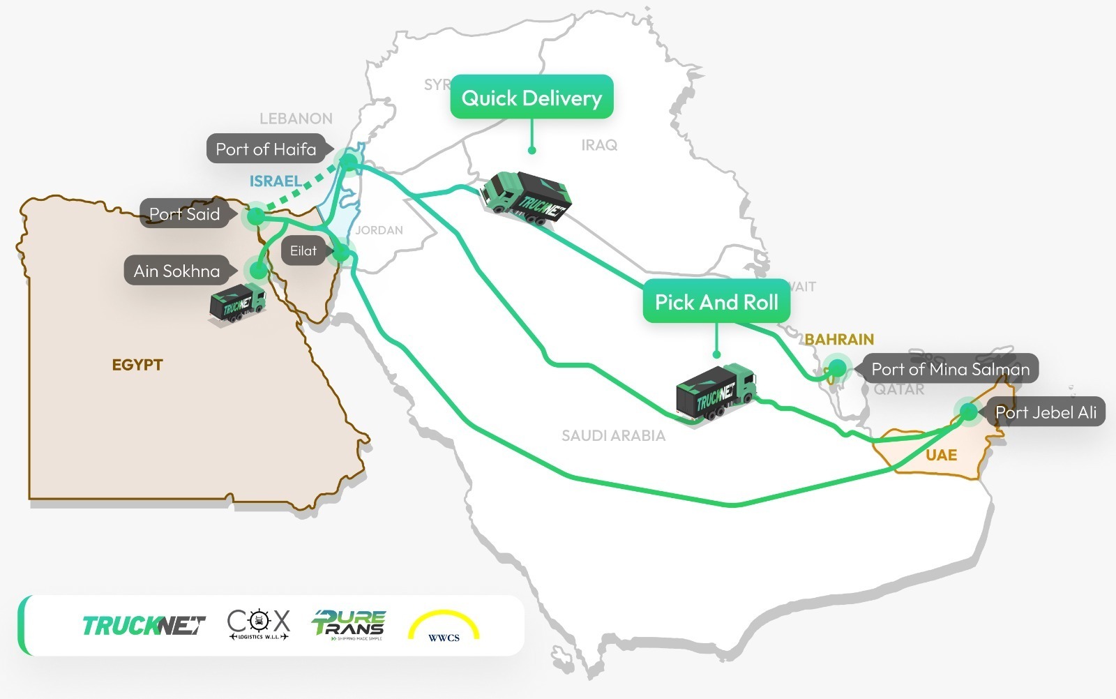 イスラエル 紅海航路を回避する陸運ルートを構築 UAE、サウジ、ヨルダン、エジプト経由 既に試験運行中 スエズ フーシー派 イエメン : 日々の感想
